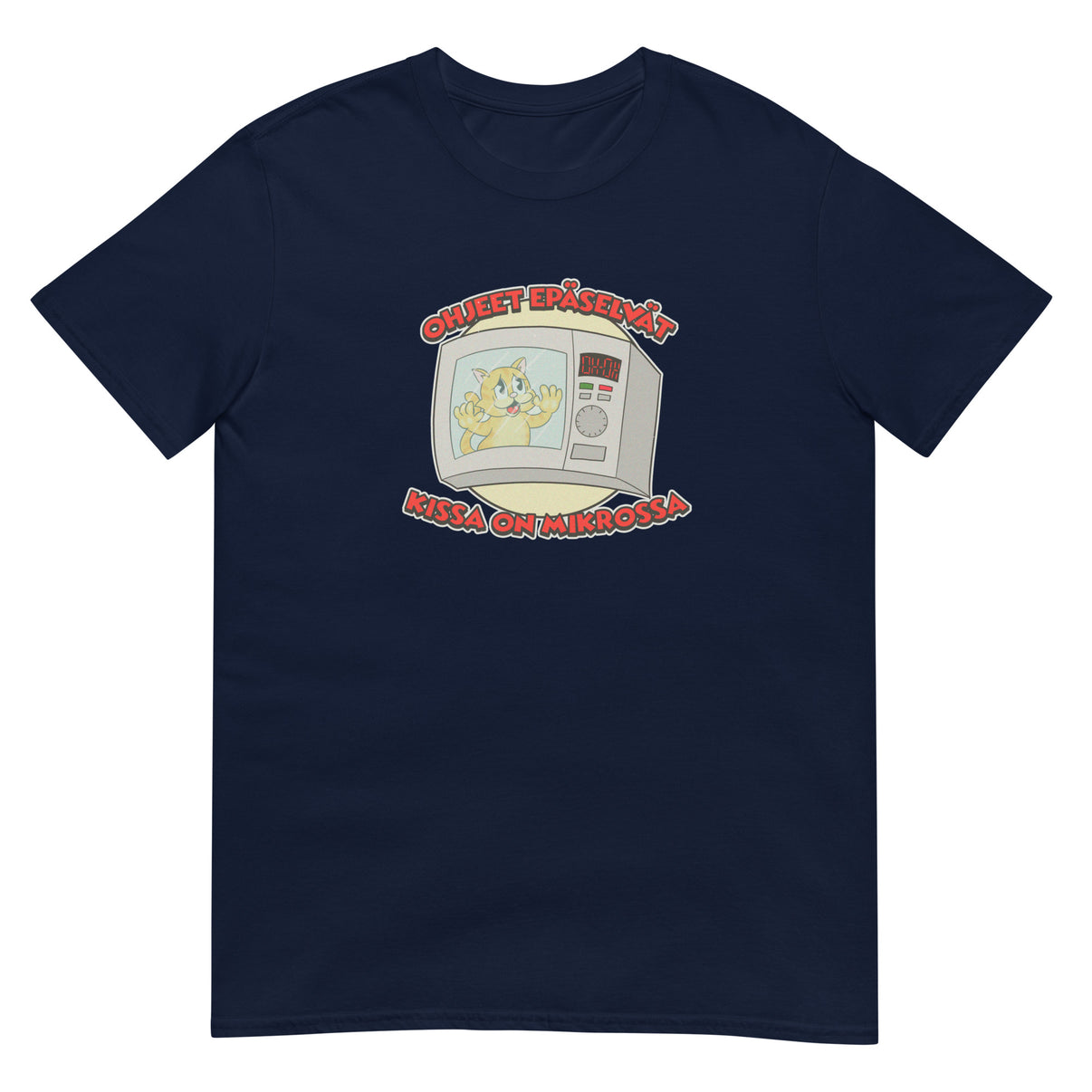Kissa Mikrossa T-Paita – Meemirotta