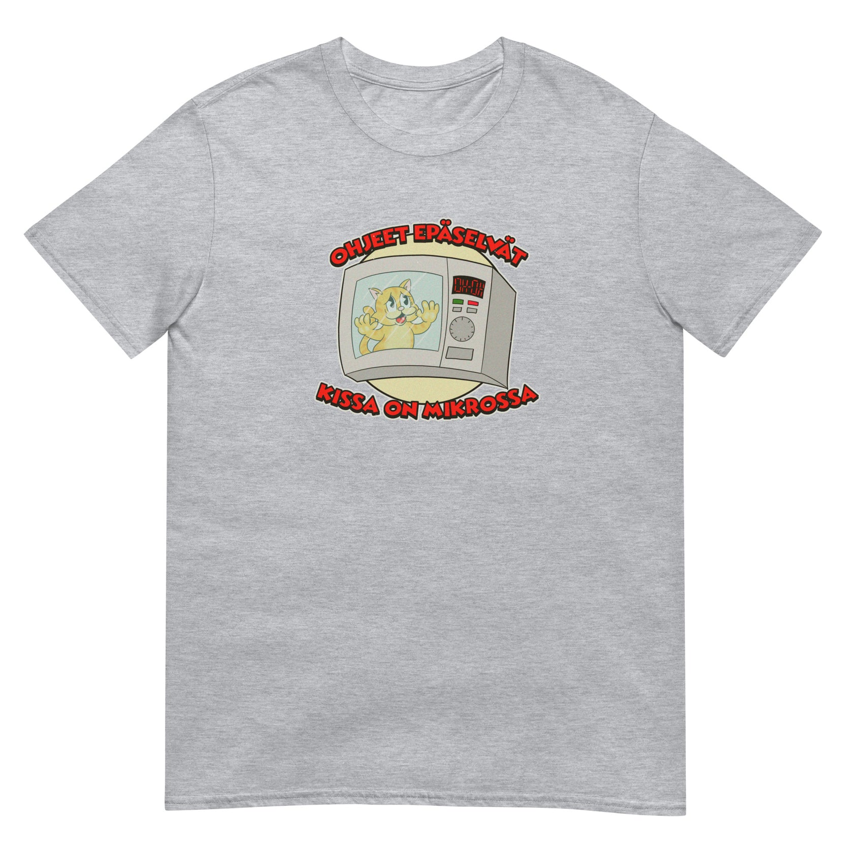 Kissa Mikrossa T-Paita – Meemirotta
